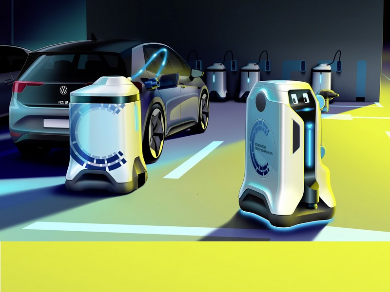 Mobilní roboti budou nabíjet elektromobily zcela autonomně | autoweek.cz